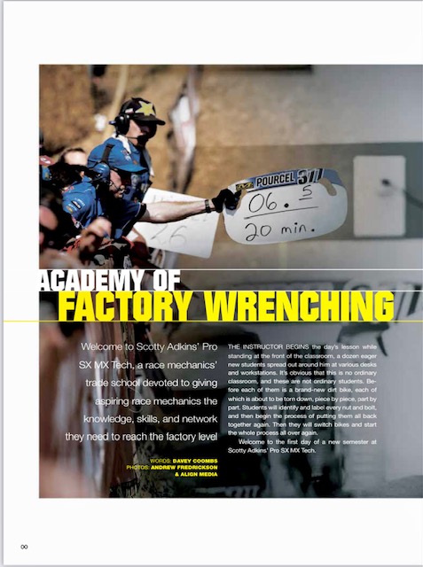 Racer X Online Article on PRO SXMX Tech & Instruct - Pro SX MX Tech
